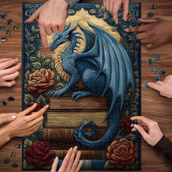 Blue Dragon Whisper Jigsaw Puzzle 1000 Pieces – Obviouslove