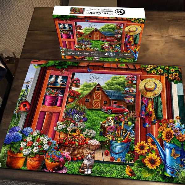 Farm Garden Jigsaw Puzzle 1000 Pieces – Obviouslove