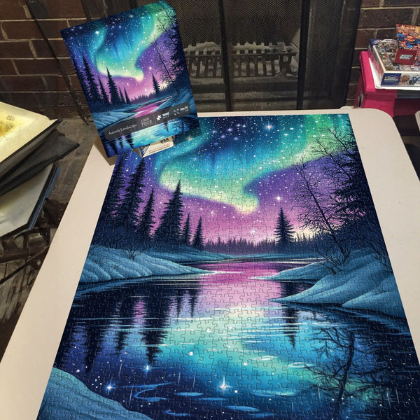 Aurora Landscape Jigsaw Puzzle 1000 Pieces – Obviouslove