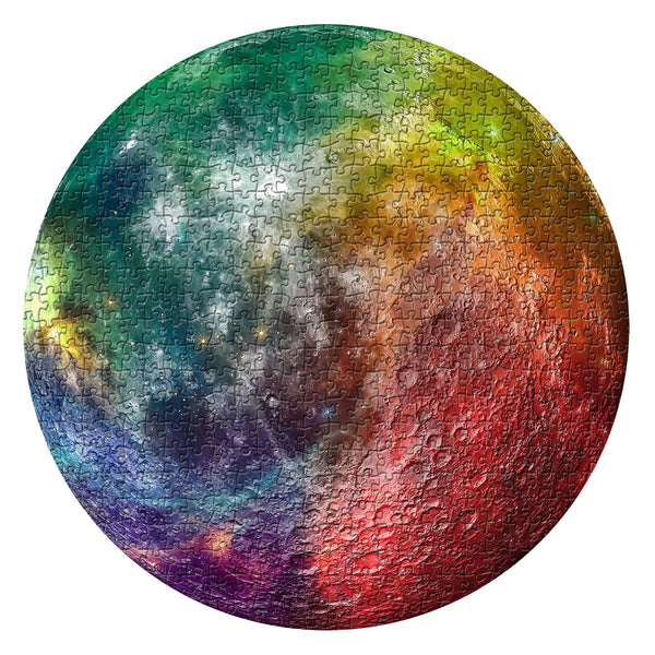 Space Rainbow Moon Jigsaw Puzzle 1000 Pieces – Obviouslove