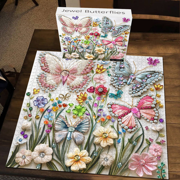 Jewel Butterflies Jigsaw Puzzle 1000 Pieces – Obviouslove