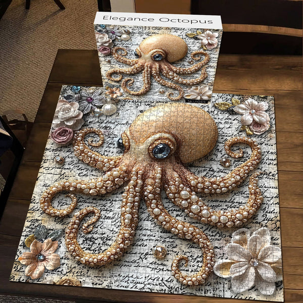 Elegance Octopus Jigsaw Puzzle 1000 Pieces – Obviouslove