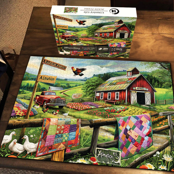 Country Life Jigsaw Puzzle 1000 Pieces – Obviouslove
