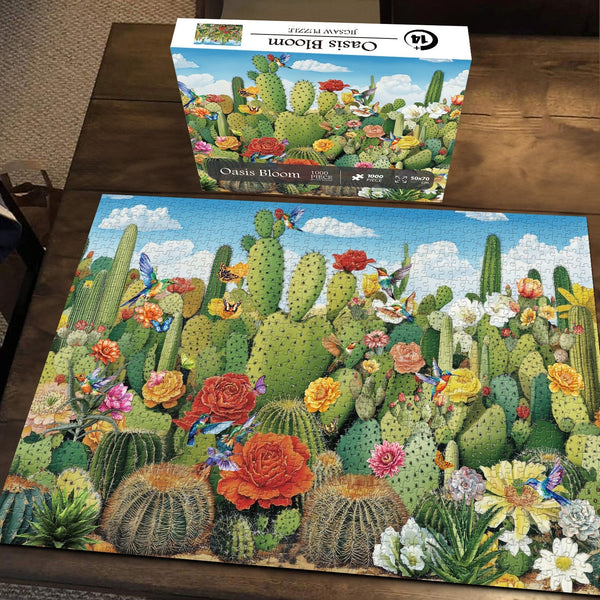 Oasis Bloom Jigsaw Puzzle 1000 Pieces – Obviouslove