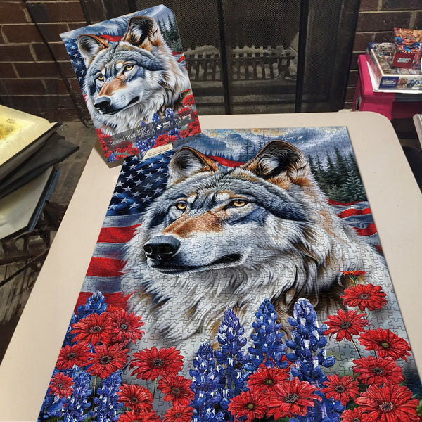 Sentinel Wolf Jigsaw Puzzle 1000 Pieces – Obviouslove